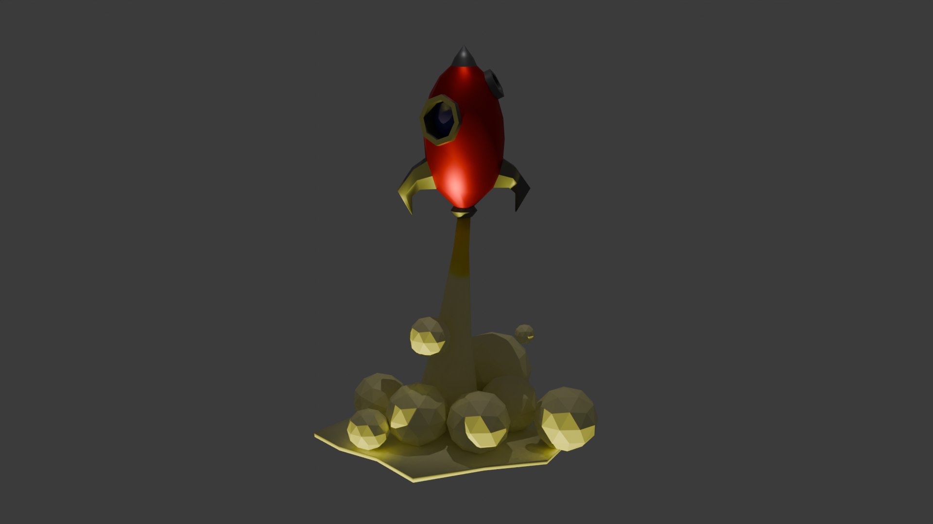 3D Model Stylized Rocket - TurboSquid 2275855