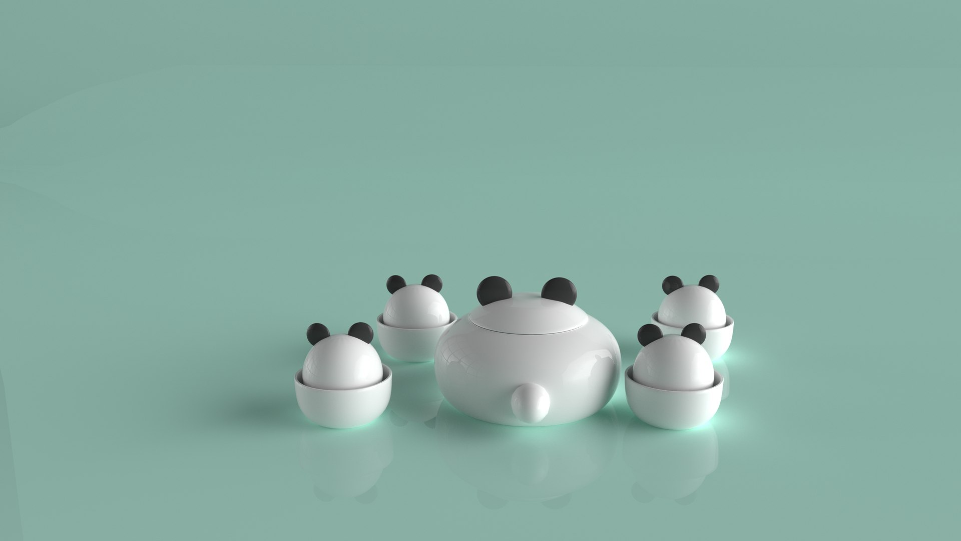 3D Cute little tea cup model - TurboSquid 2058546