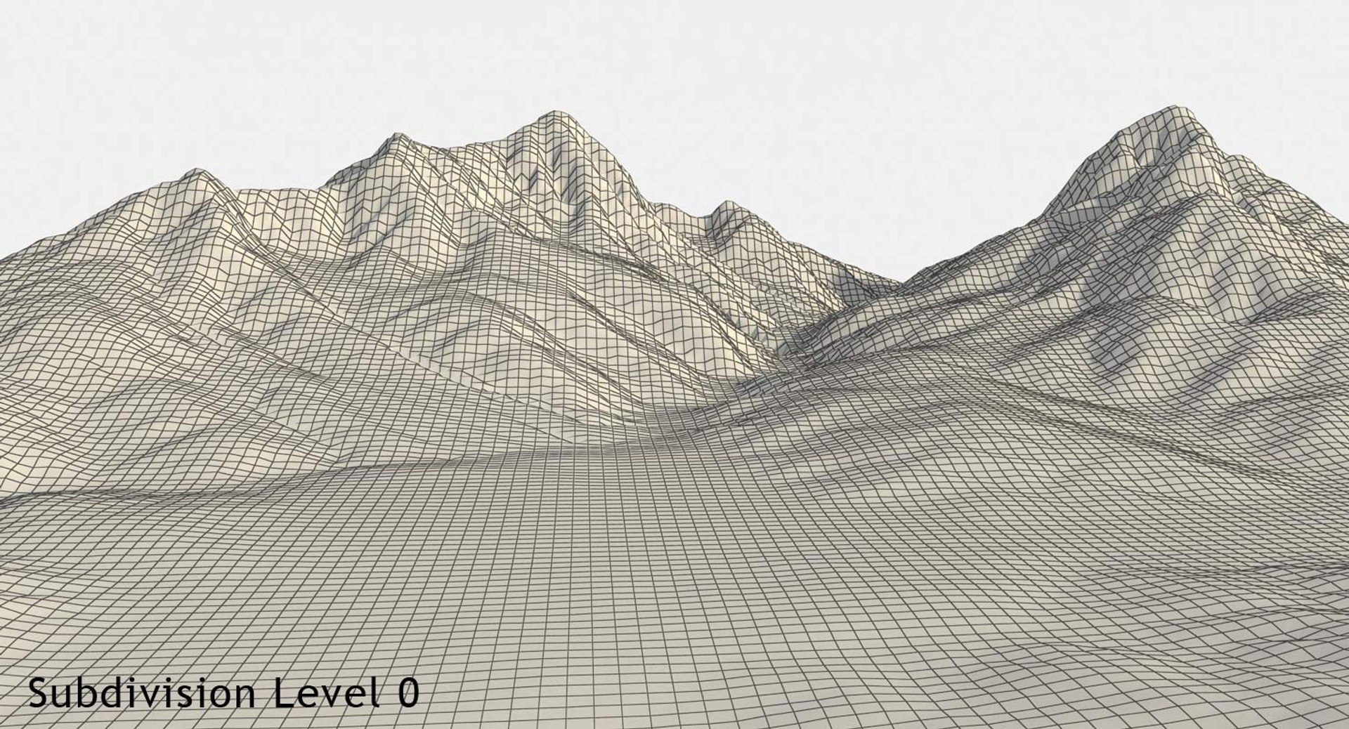 3d Model Mountain Range Alaska Terrain Landscape
