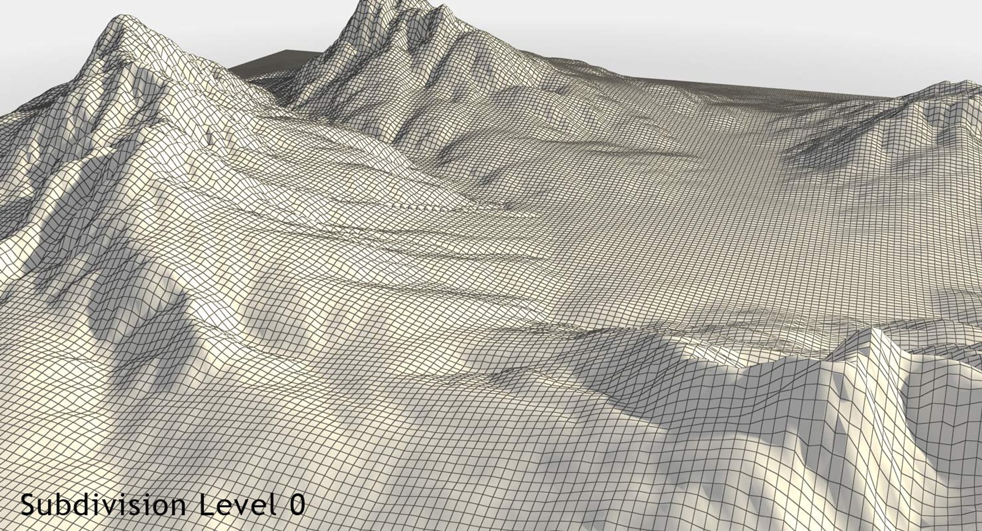 3d Model Mountain Range Alaska Terrain Landscape