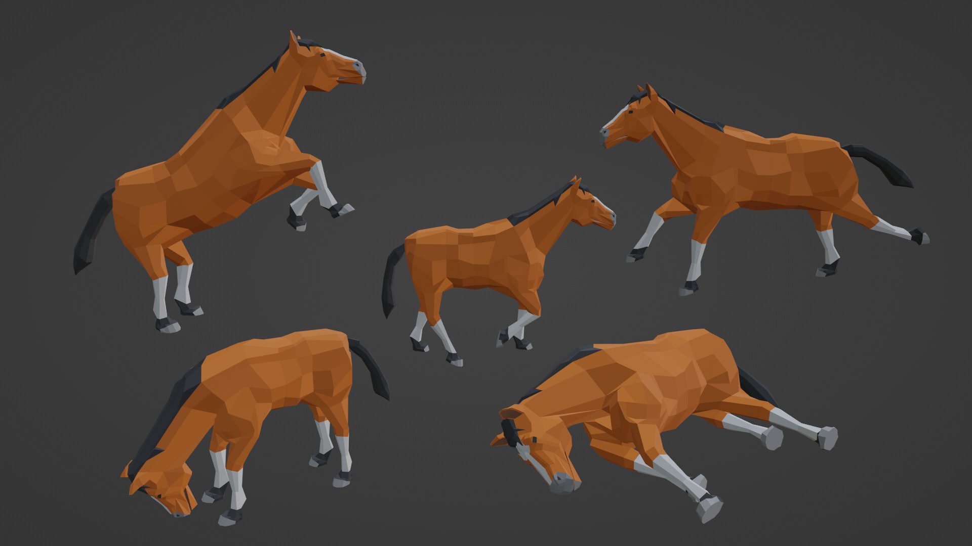 LOW POLY Animated Animals - COLLECTION 3D - TurboSquid 2174148