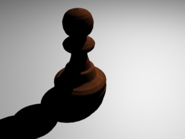 3d model chess pawn