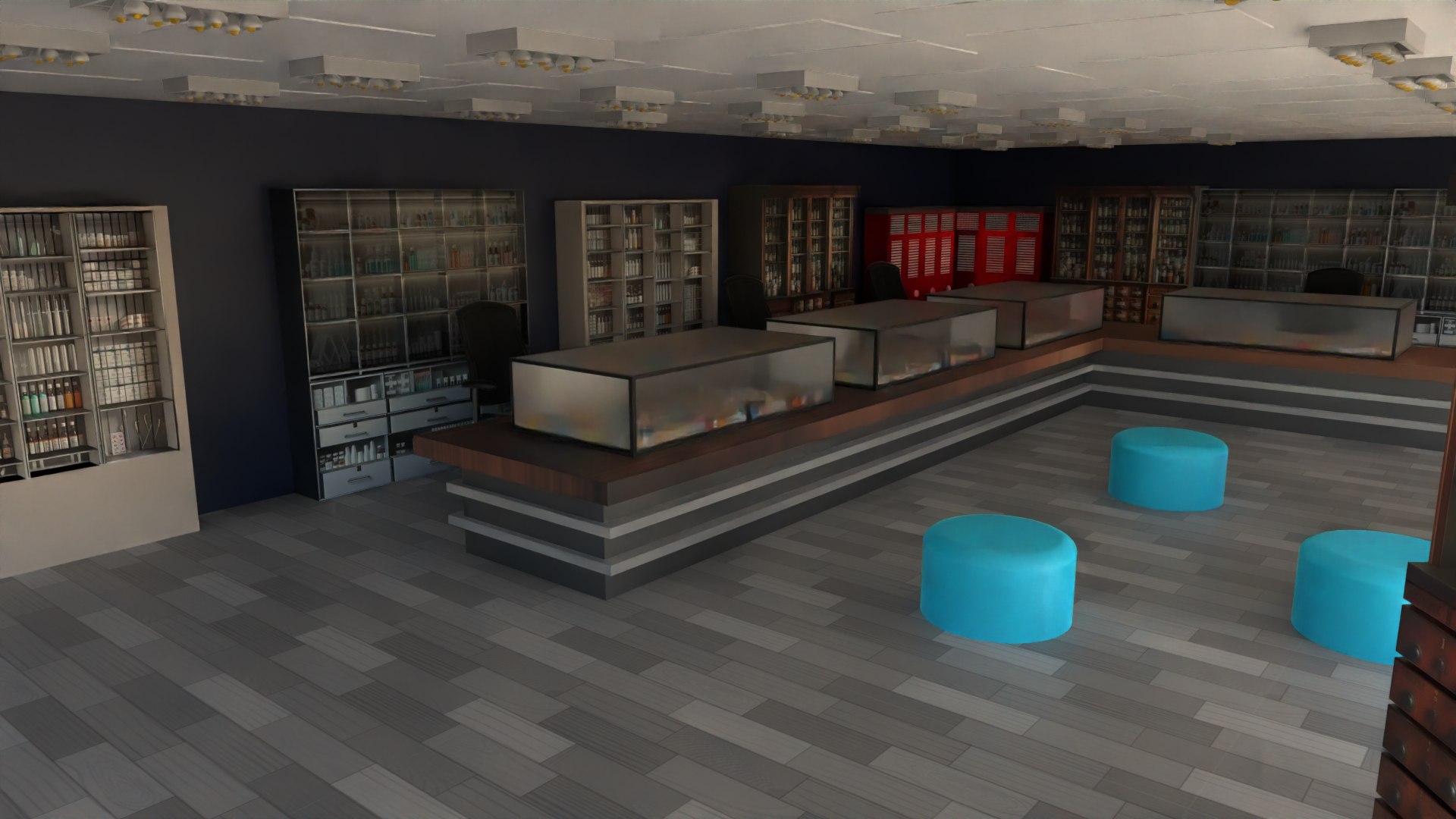 3D Model Pharmacy Interior - TurboSquid 2179698