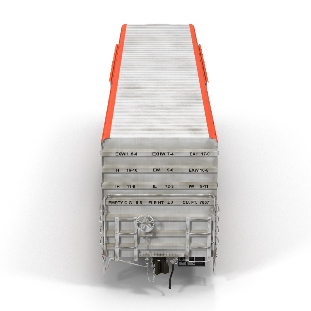 3d Railroad Refrigerator Car Cryotrans Model