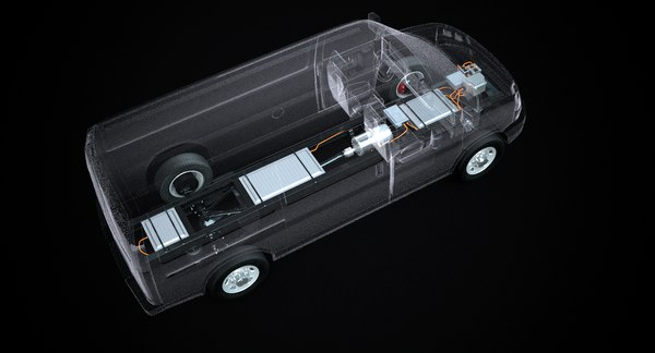 Electric van x-ray 3D model - TurboSquid 1332341
