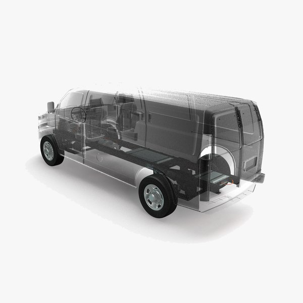 Electric van x-ray 3D model - TurboSquid 1332341