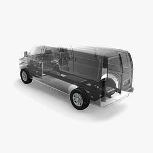 Electric bus x-ray model - TurboSquid 1580612