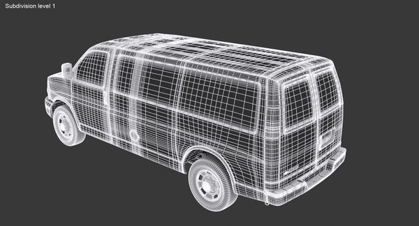 Electric van x-ray 3D model - TurboSquid 1332341