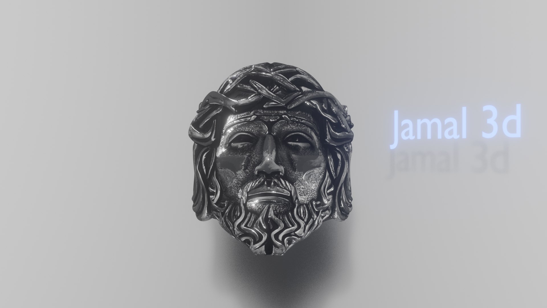Jesus Face Ring 3D Model Blender OBJ 3D Model - TurboSquid 2462986