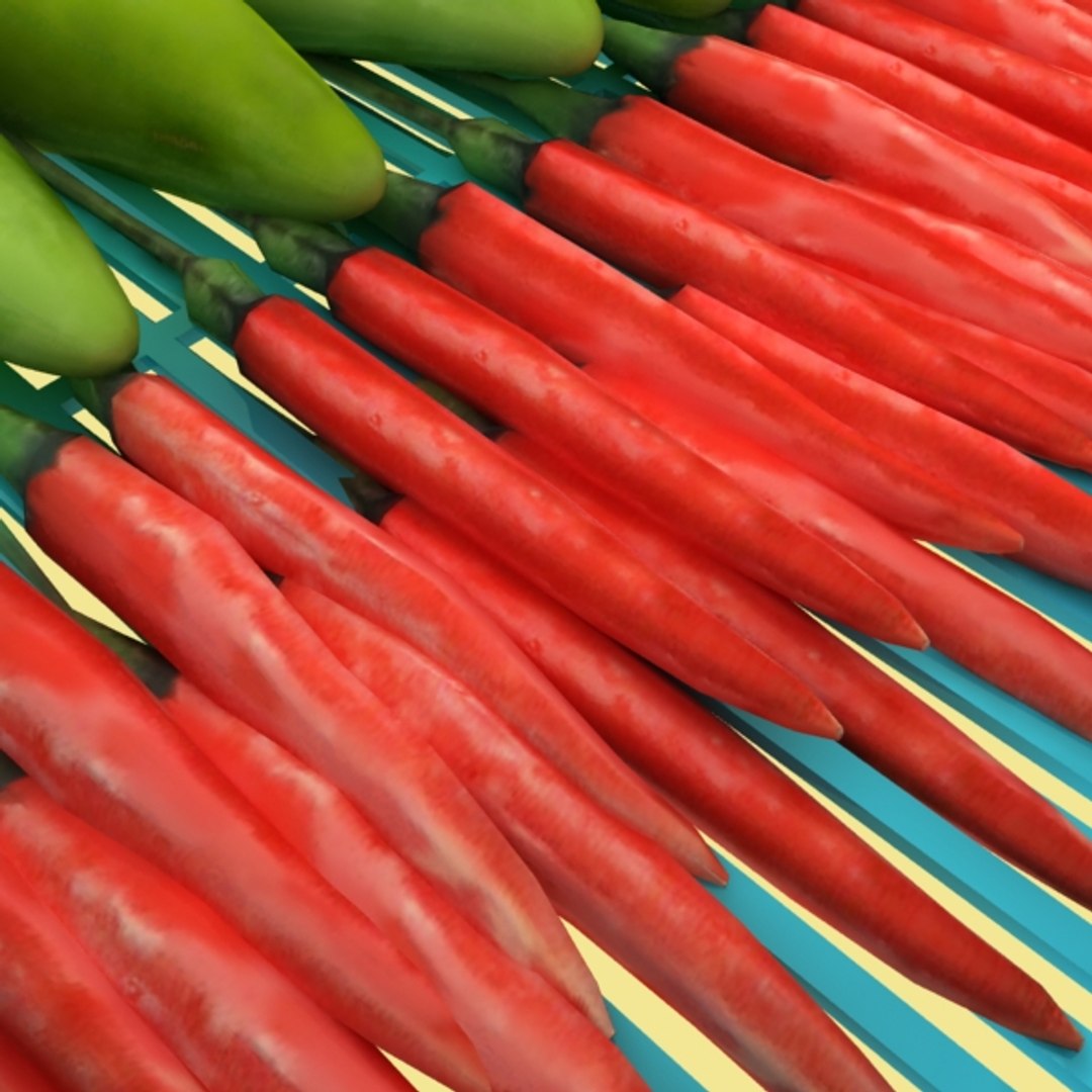 3d pepper chilli