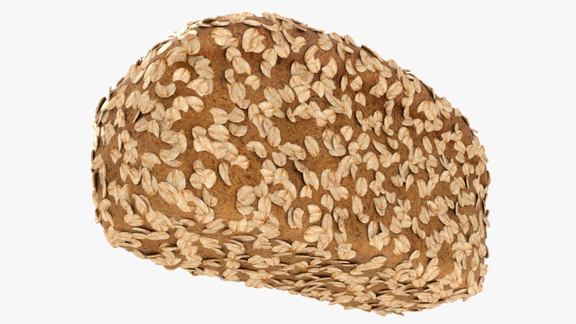3D Realistic Oat Bread - TurboSquid 1449926