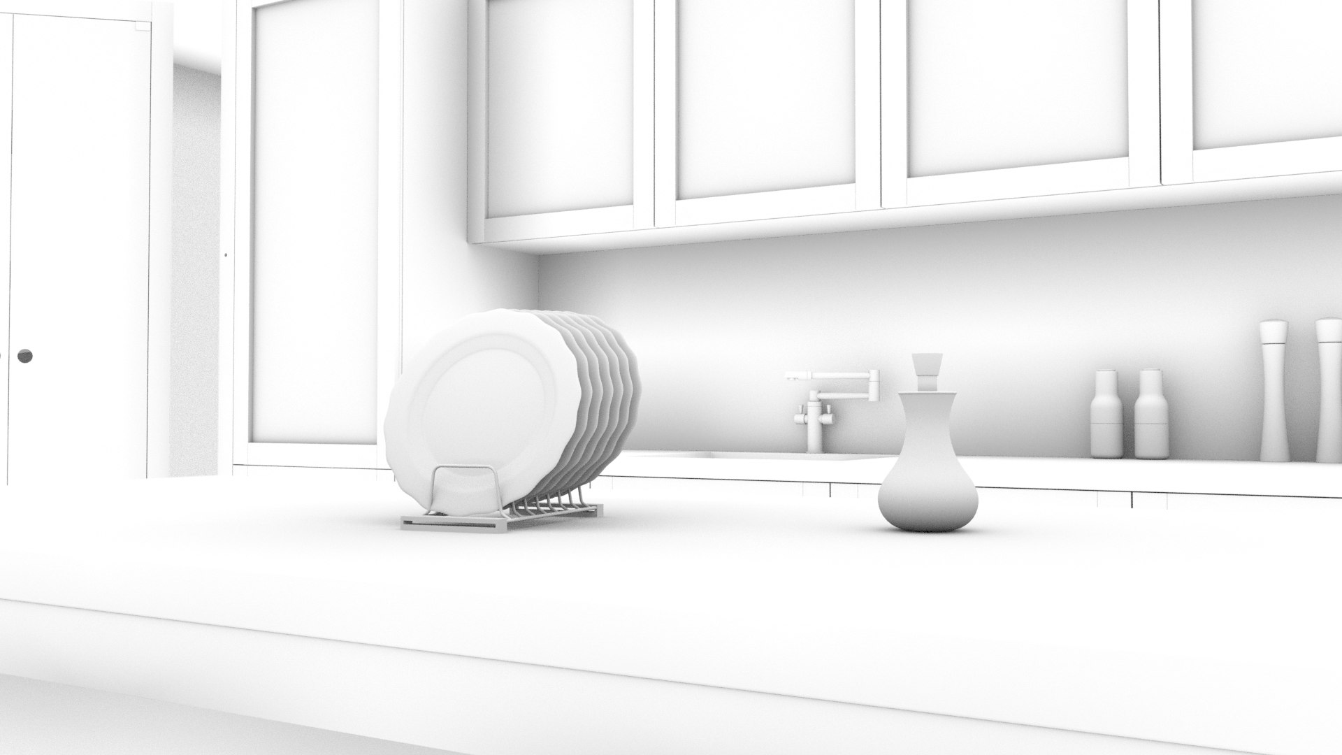 Kitchen Plates Model - TurboSquid 1835682