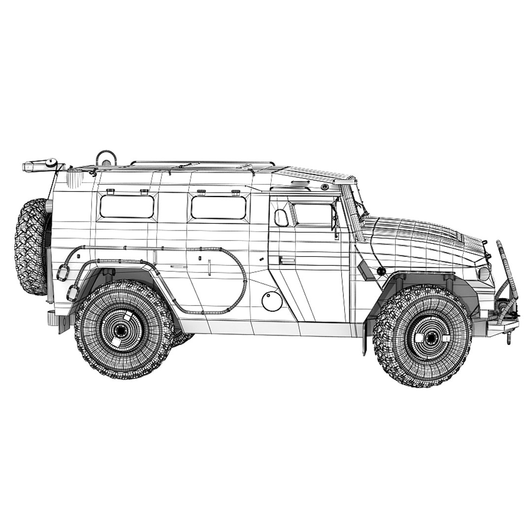 3D Gaz Tigr Model - TurboSquid 1441894