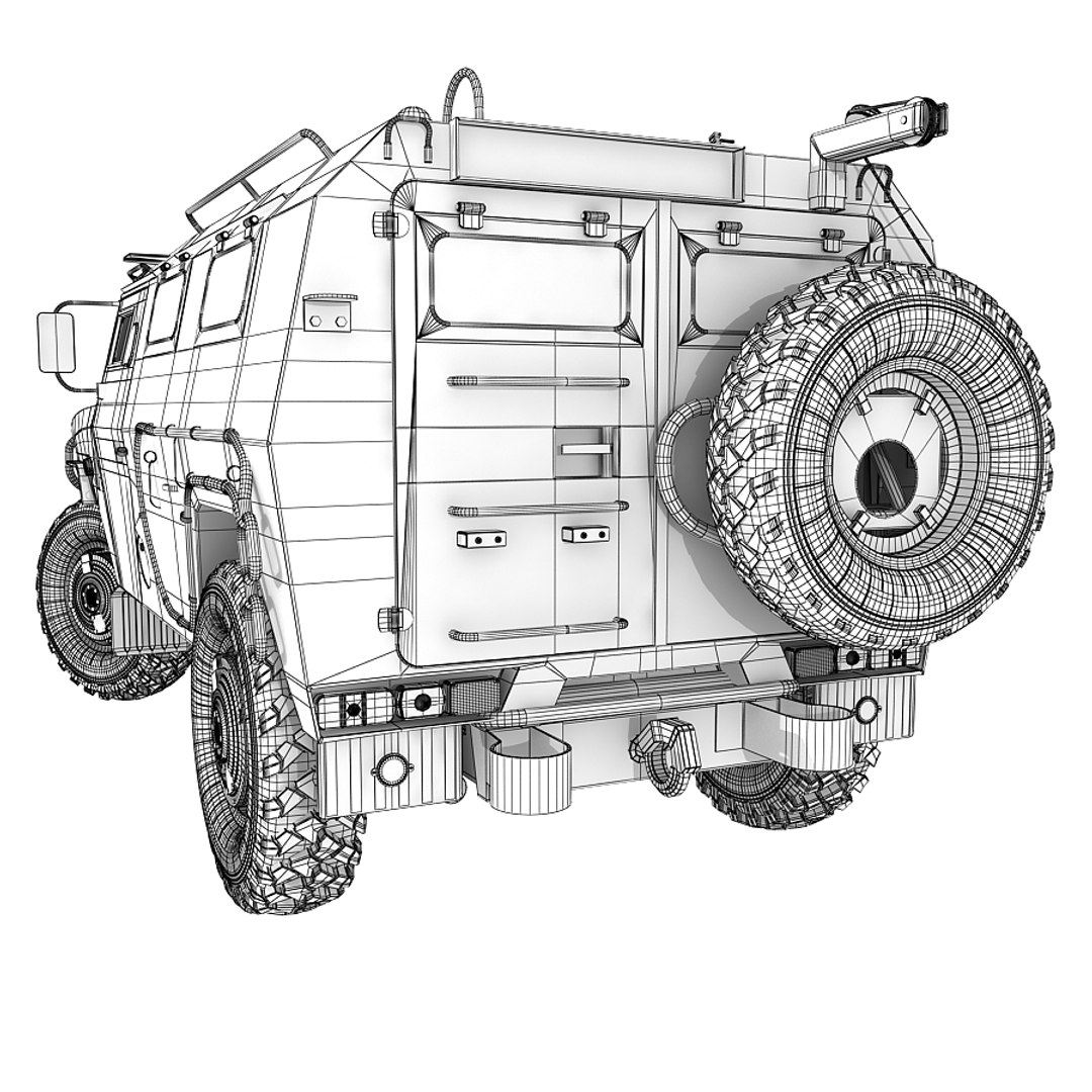 3D Gaz Tigr Model - TurboSquid 1441894