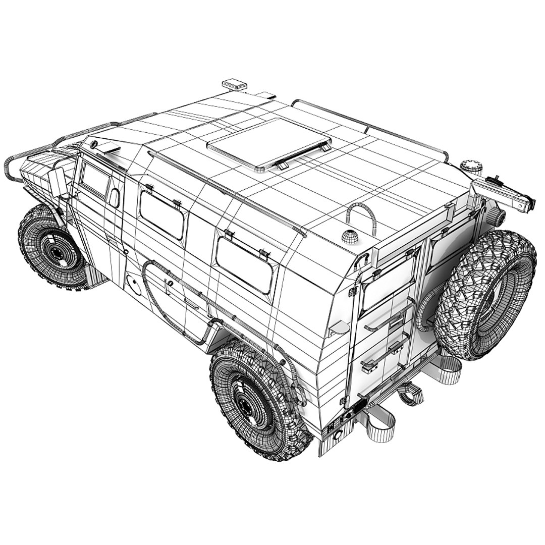 3D Gaz Tigr Model - TurboSquid 1441894