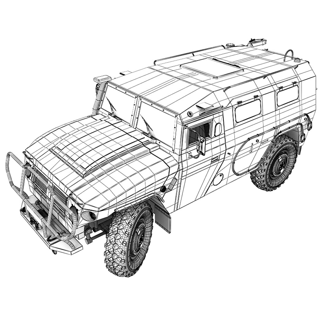 3D Gaz Tigr Model - TurboSquid 1441894