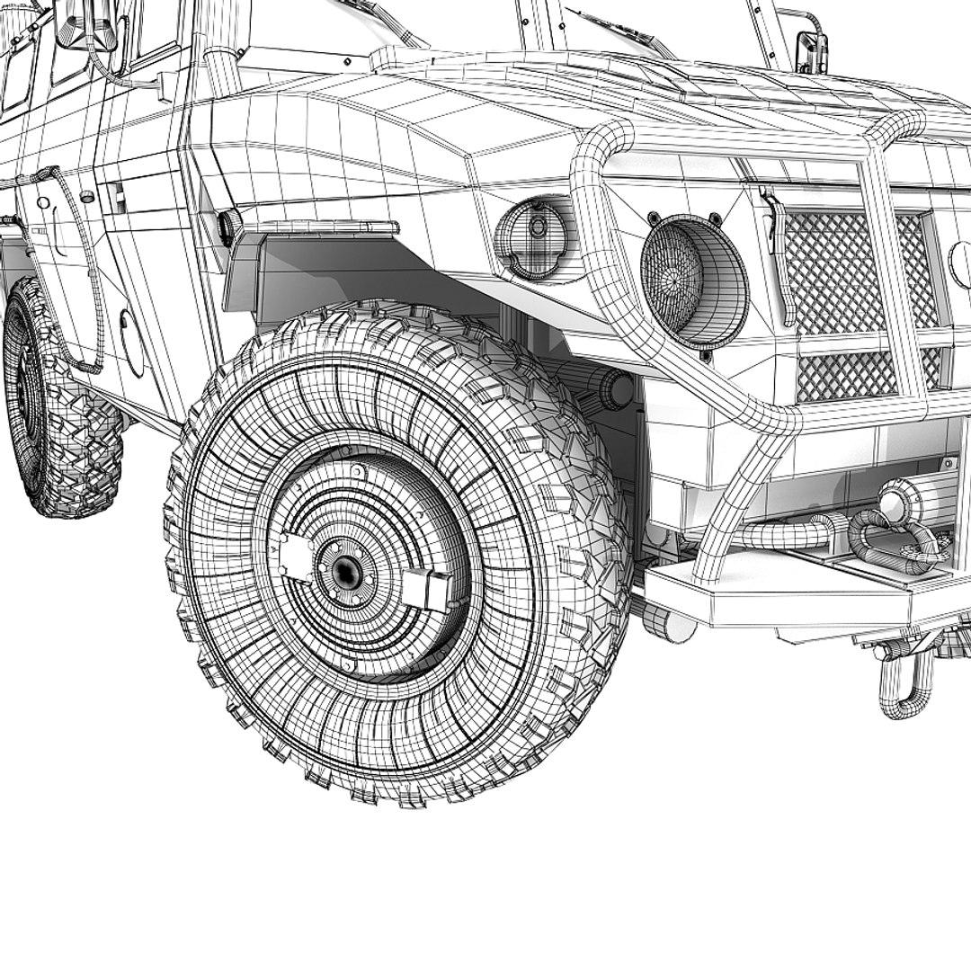 3D Gaz Tigr Model - TurboSquid 1441894