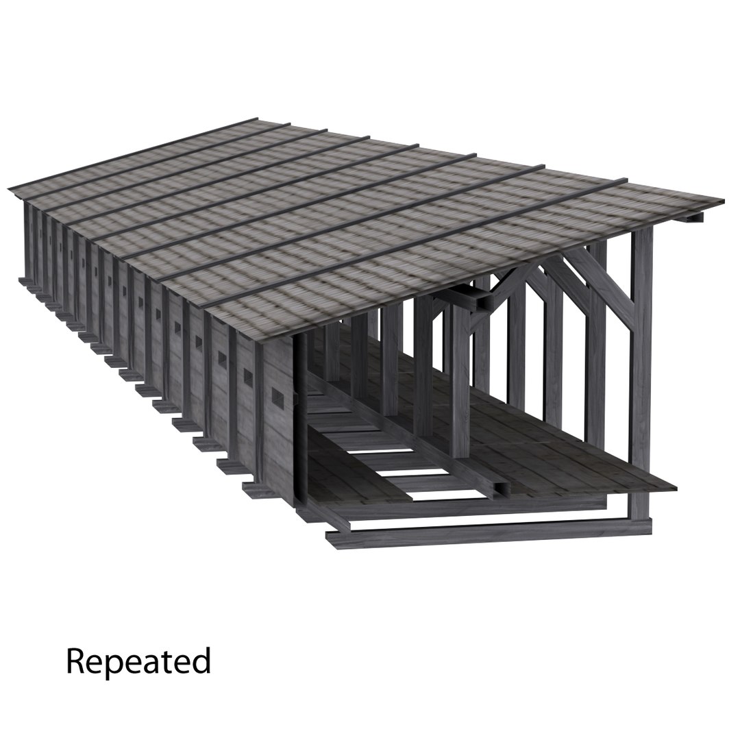 Hoarding Section 3d Obj