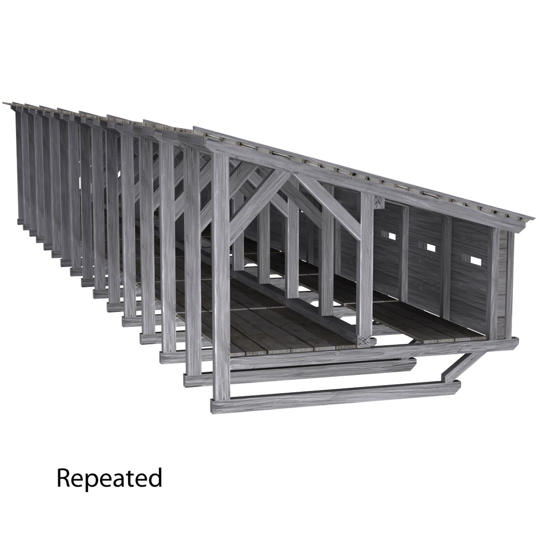 Hoarding Section 3d Obj