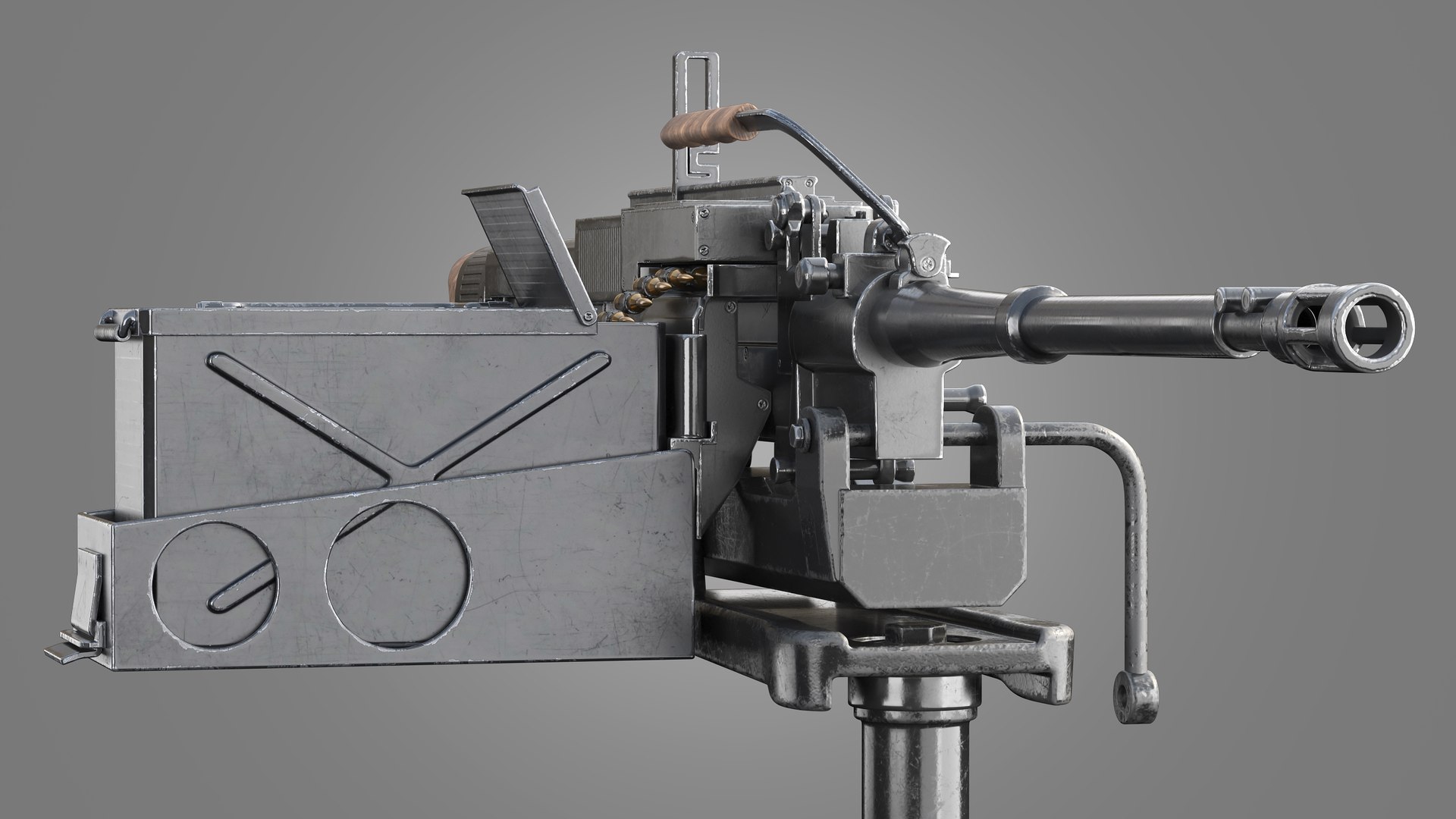 Machine Gun PBR Model - TurboSquid 2285129