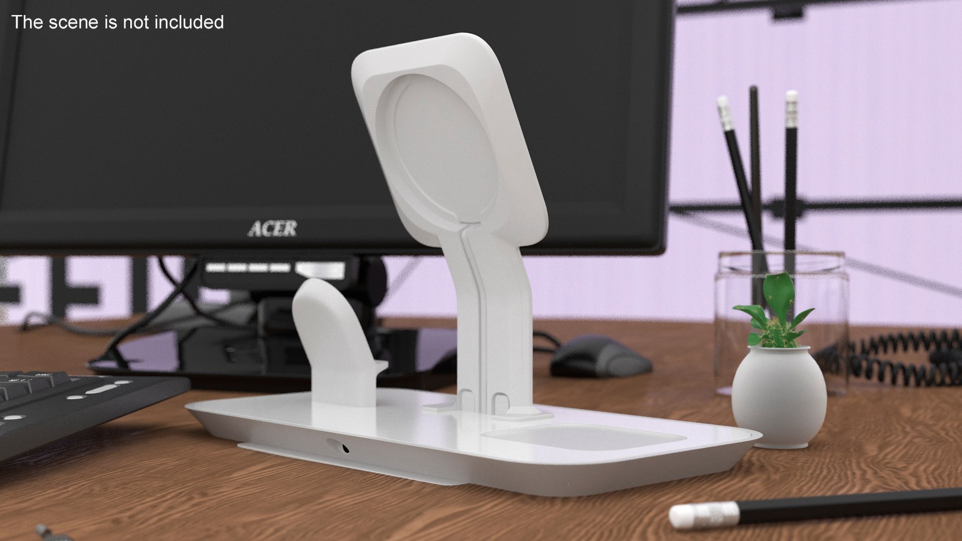 3D Mophie 3-in-1 Stand For MagSafe Charger Model - TurboSquid 2203987
