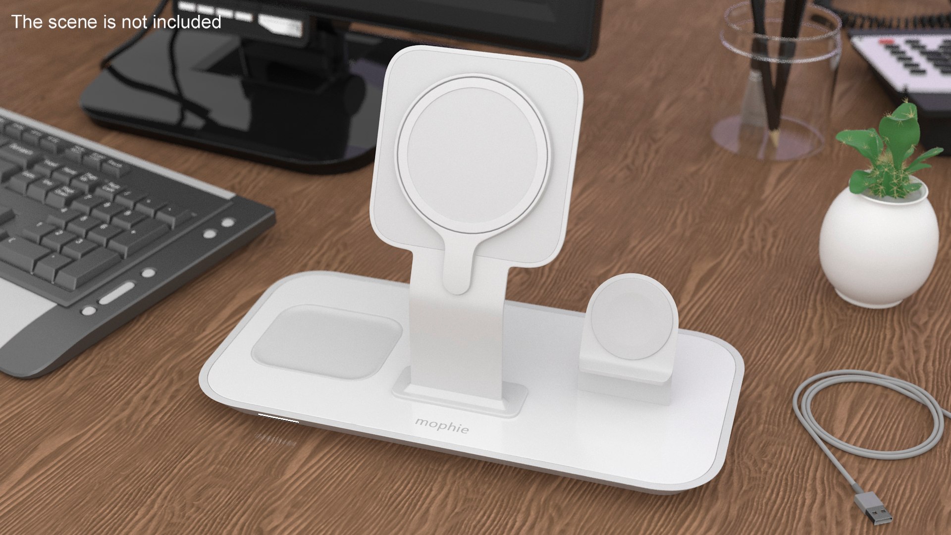 3D Mophie 3-in-1 Stand For MagSafe Charger Model - TurboSquid 2203987