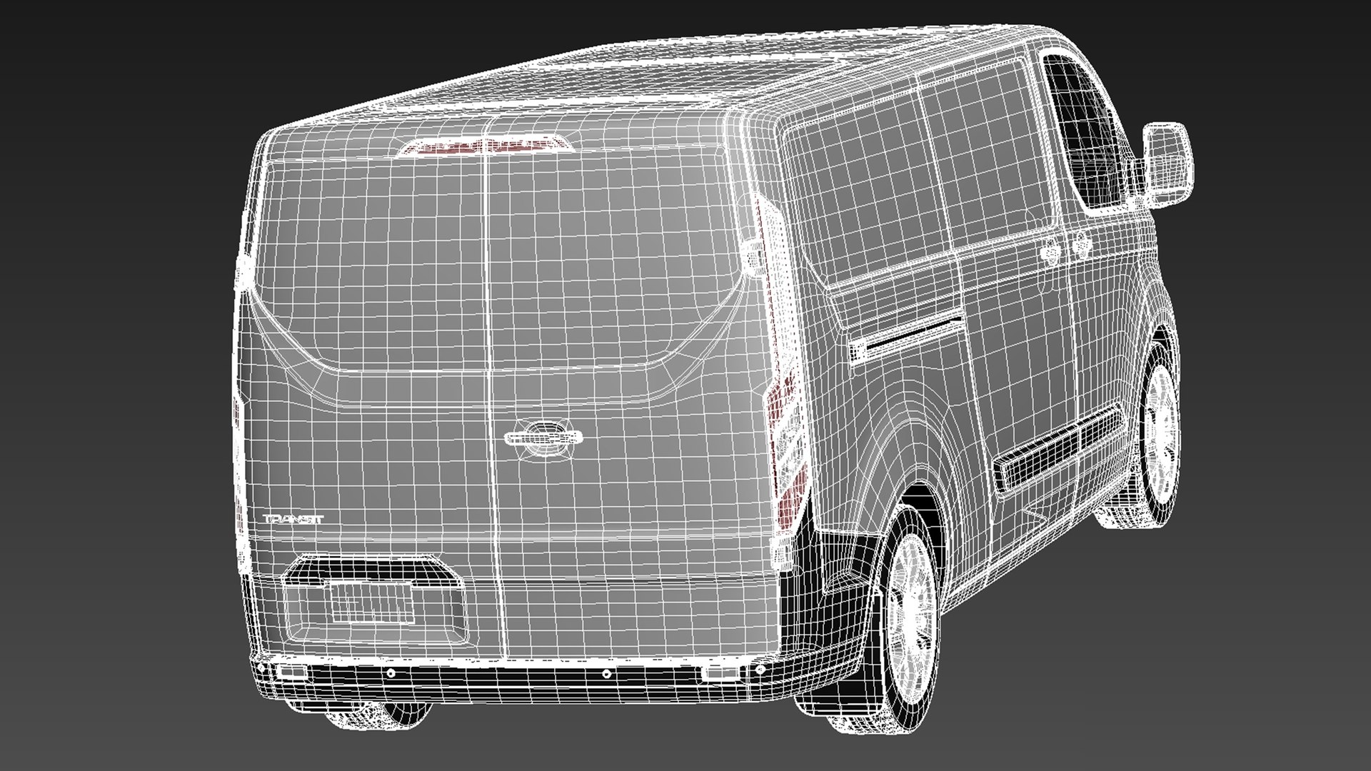 3d Transit 2013 Van Model
