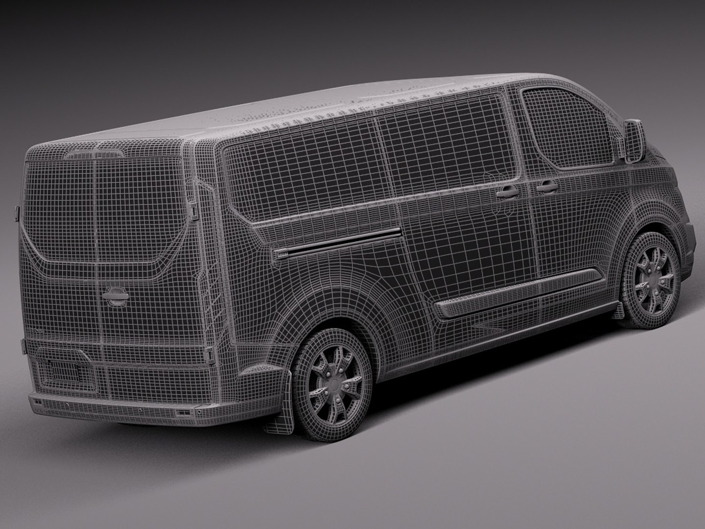 3d Transit 2013 Van Model
