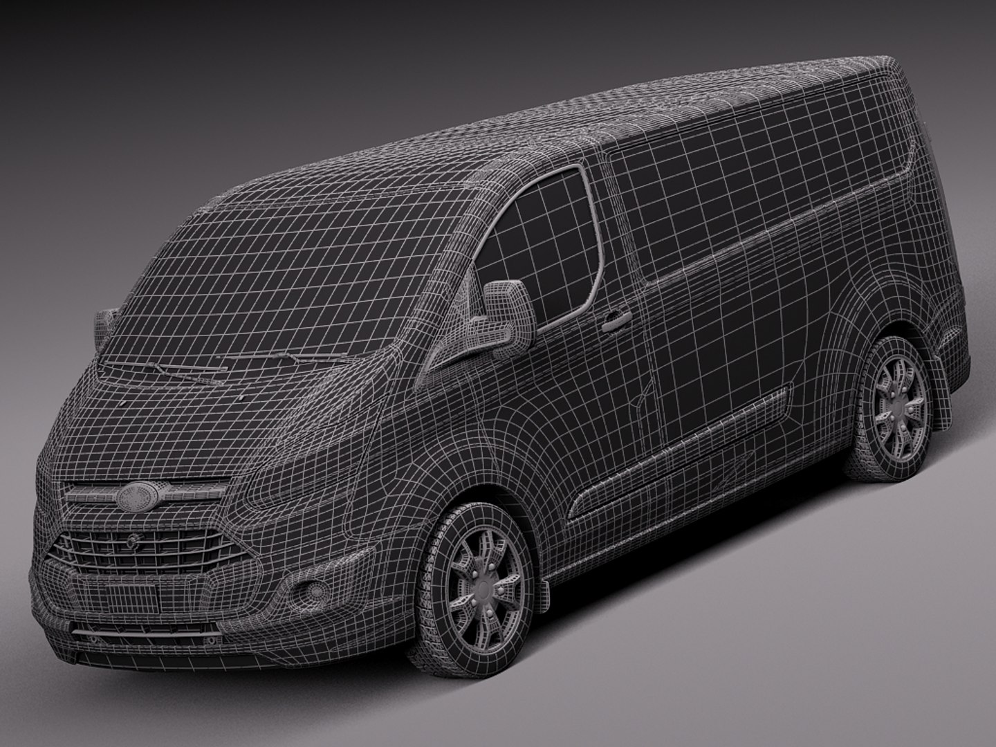 3d Transit 2013 Van Model