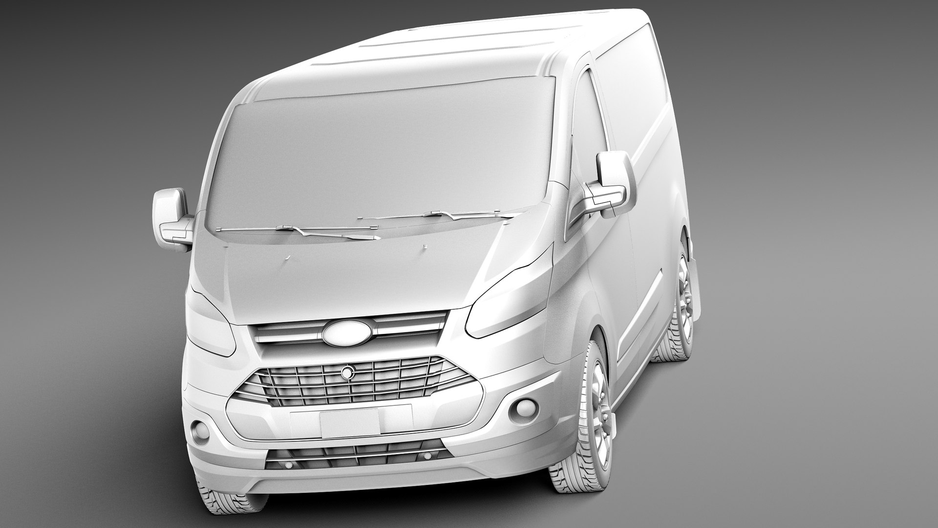 3d Transit 2013 Van Model