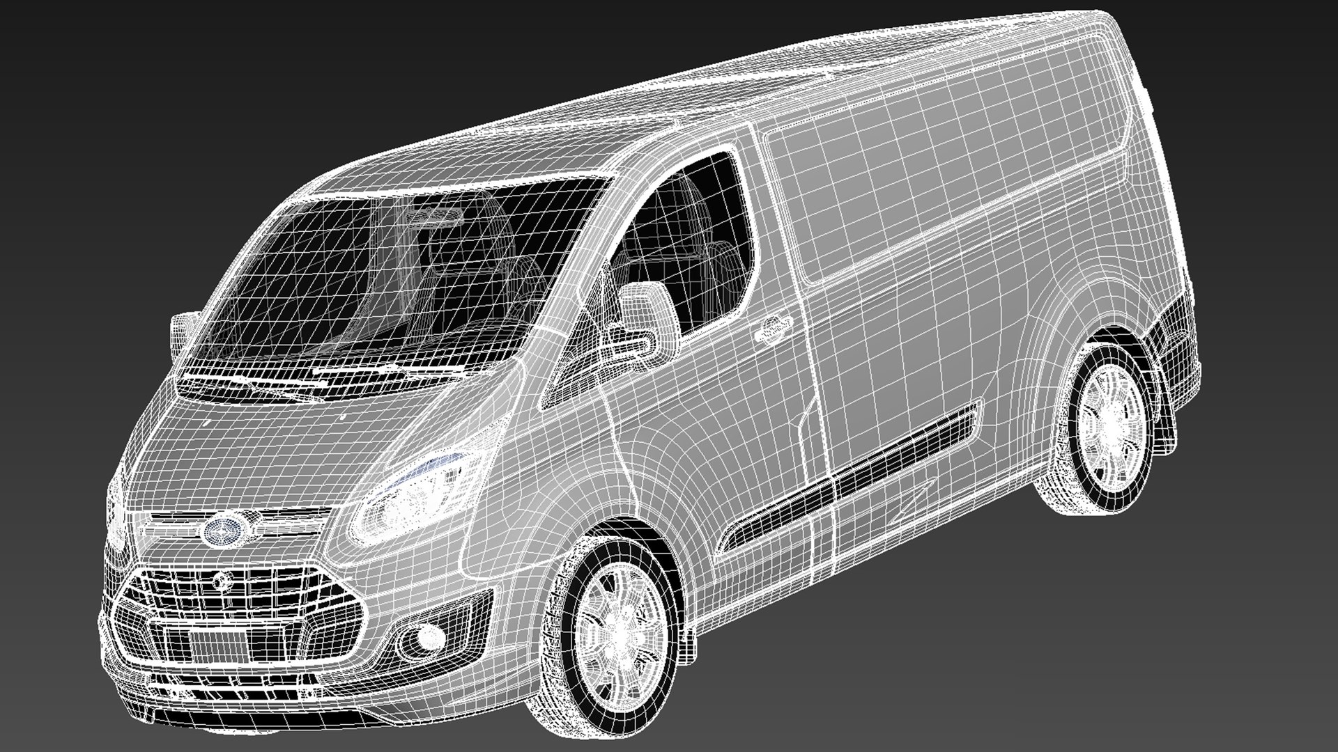 3d Transit 2013 Van Model
