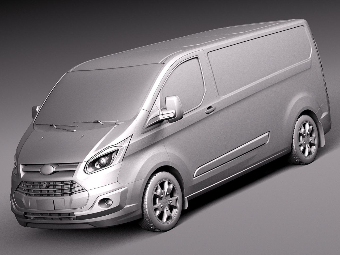 3d Transit 2013 Van Model