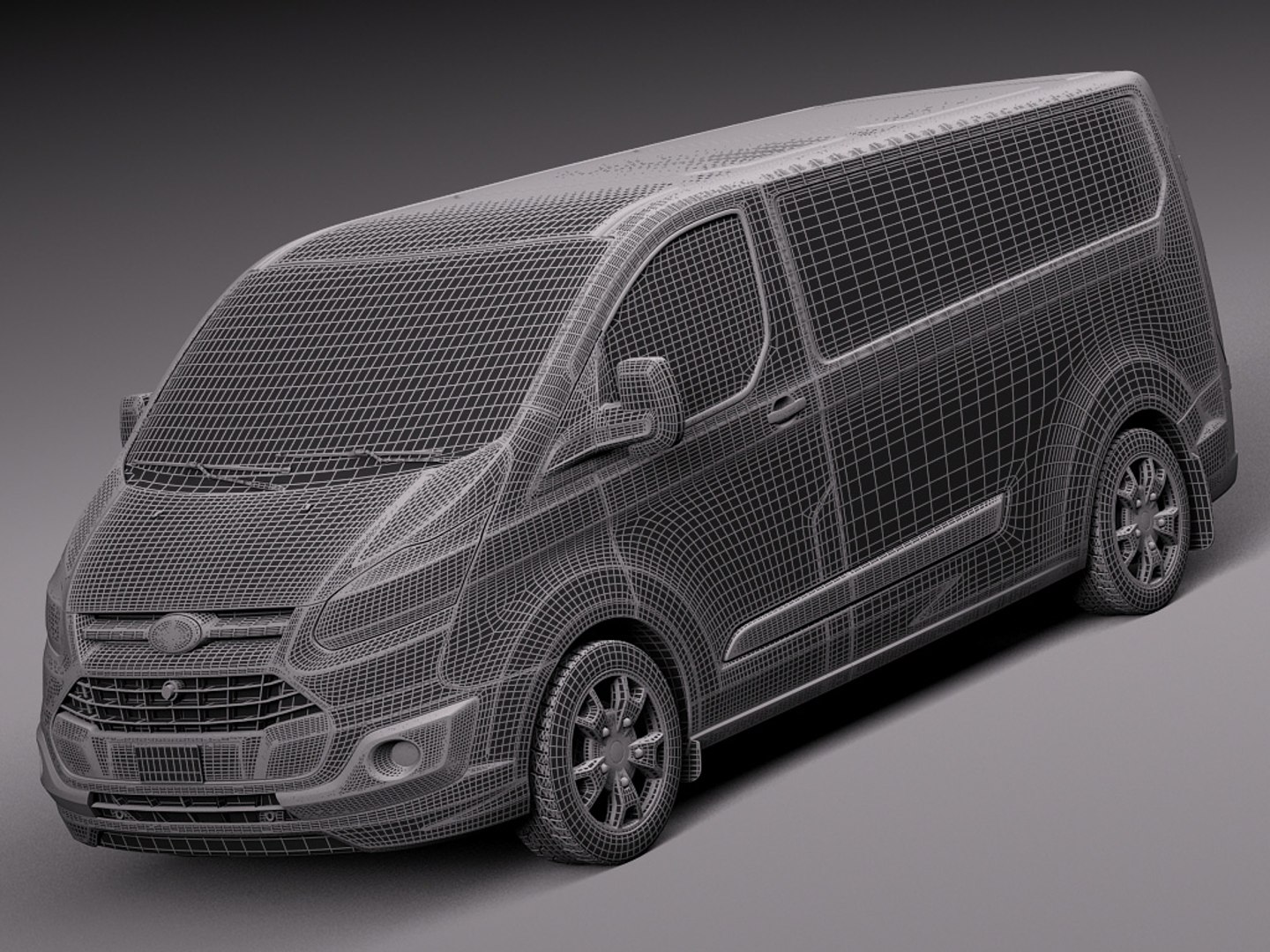 3d Transit 2013 Van Model