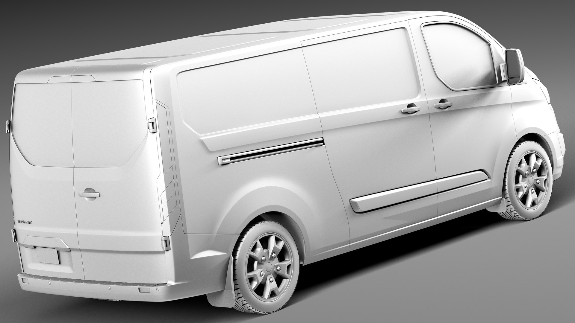 3d Transit 2013 Van Model