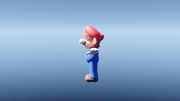 modelo 3d MARIO APAREJADO CONTROL PLANTILLA SUPER MARIO BROS PELÍCULA ...