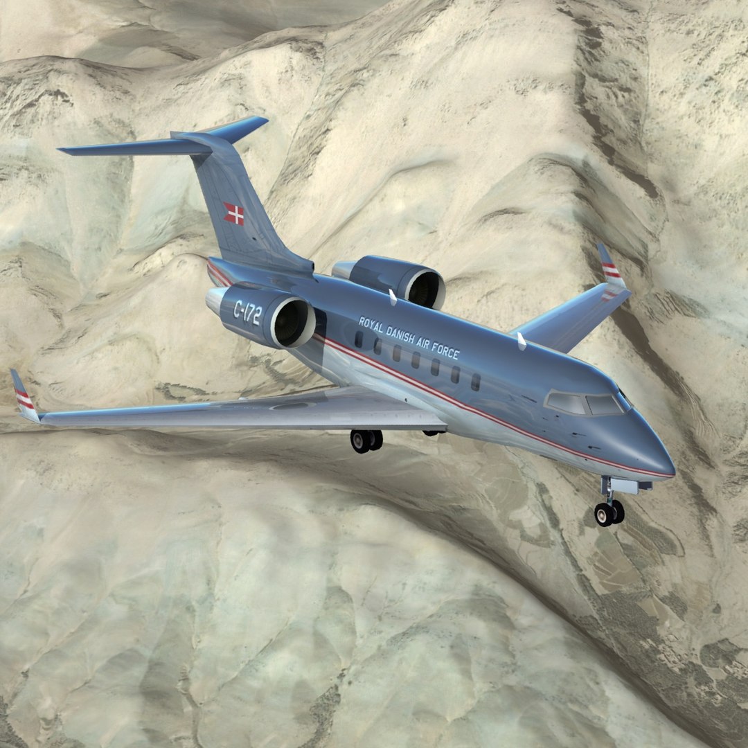 3d model of cl-604 challenger mma danish