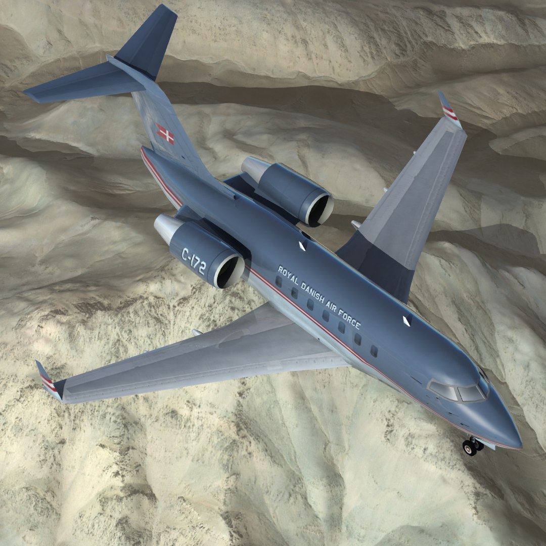 3d model of cl-604 challenger mma danish
