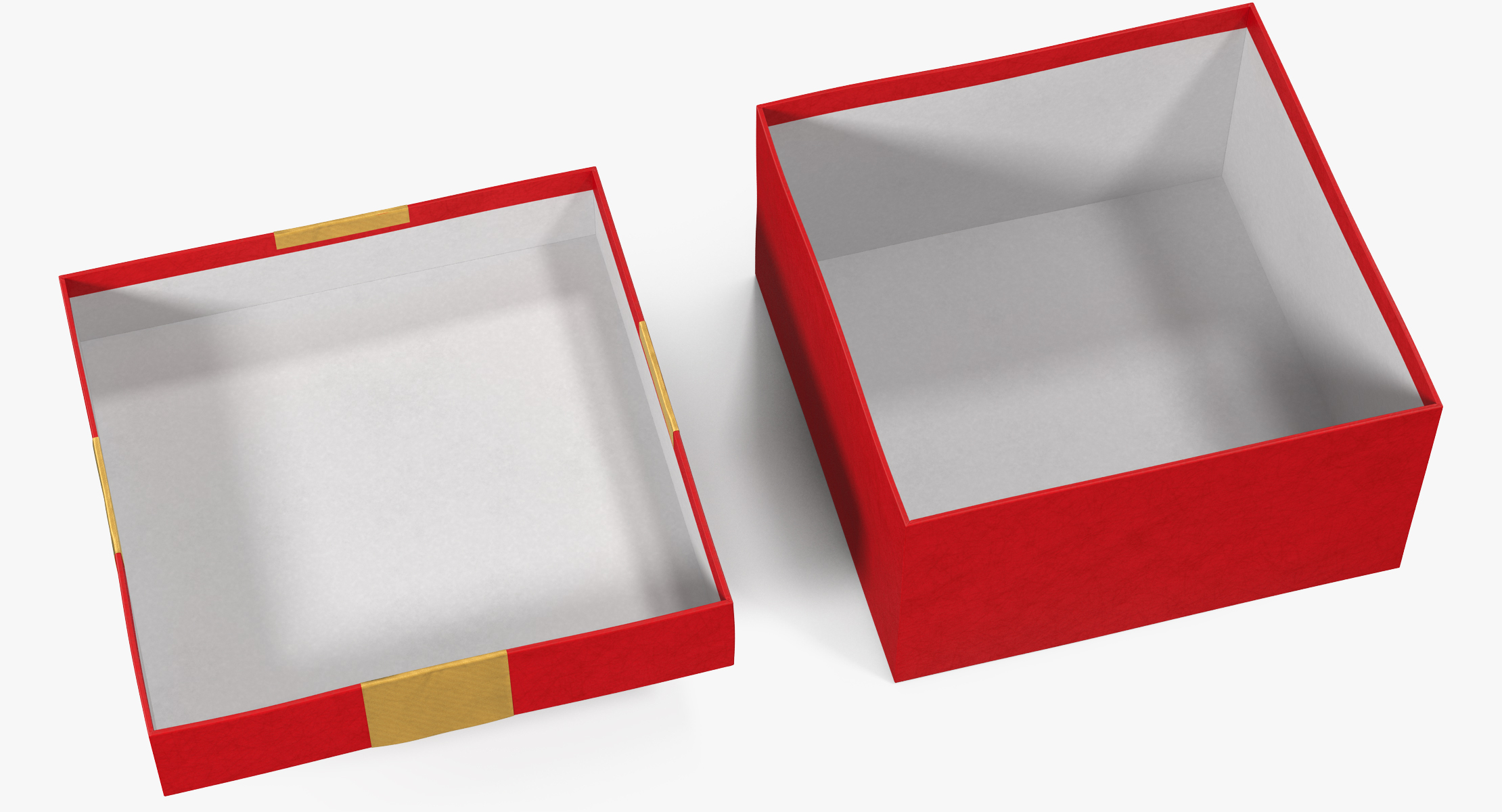 Gift box open red 3D model - TurboSquid 1201152