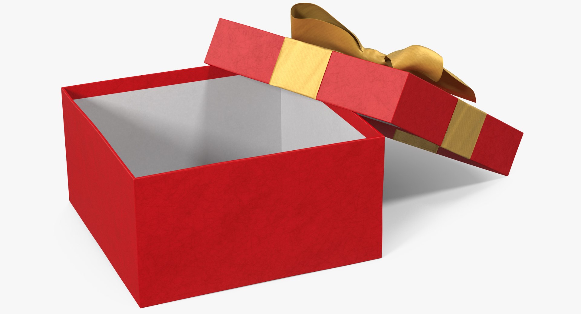 Gift Box Open Red 3D Model - TurboSquid 1201152