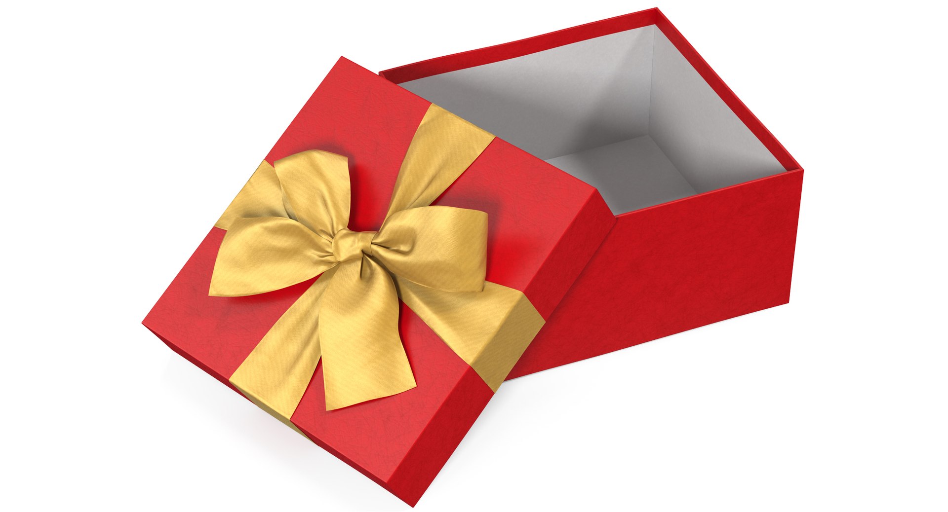 Gift Box Open Red 3D Model - TurboSquid 1201152