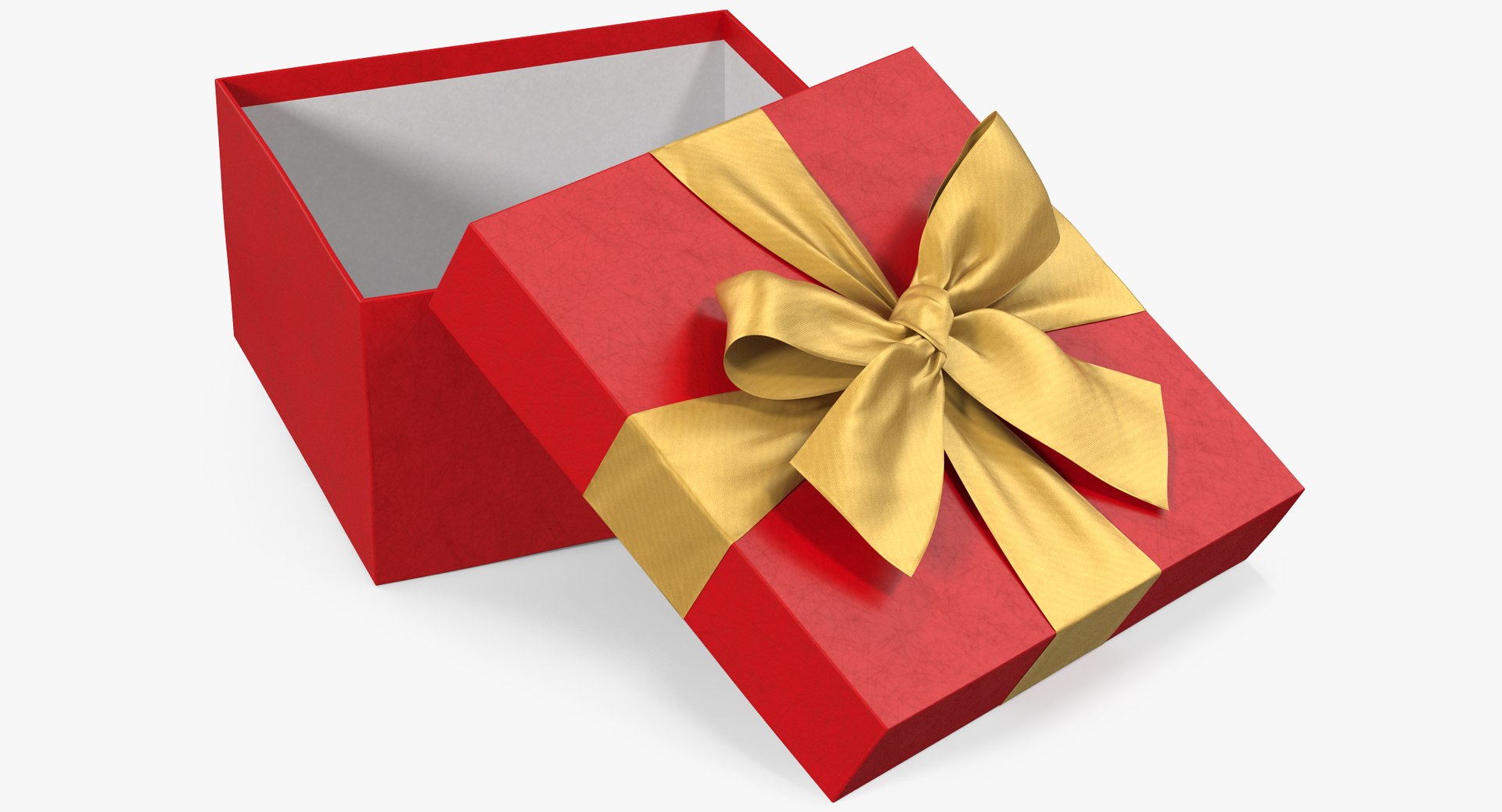 Gift Box Open Red 3D Model - TurboSquid 1201152