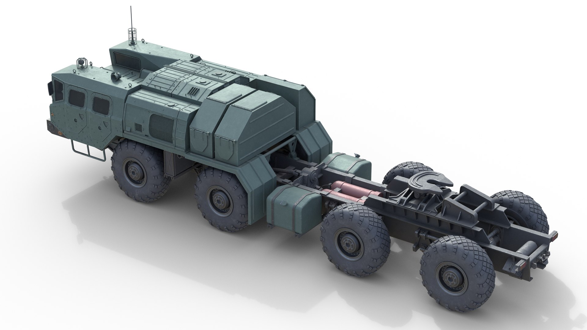 3D Model MAZ 74106 Semi Trailer - TurboSquid 2404613
