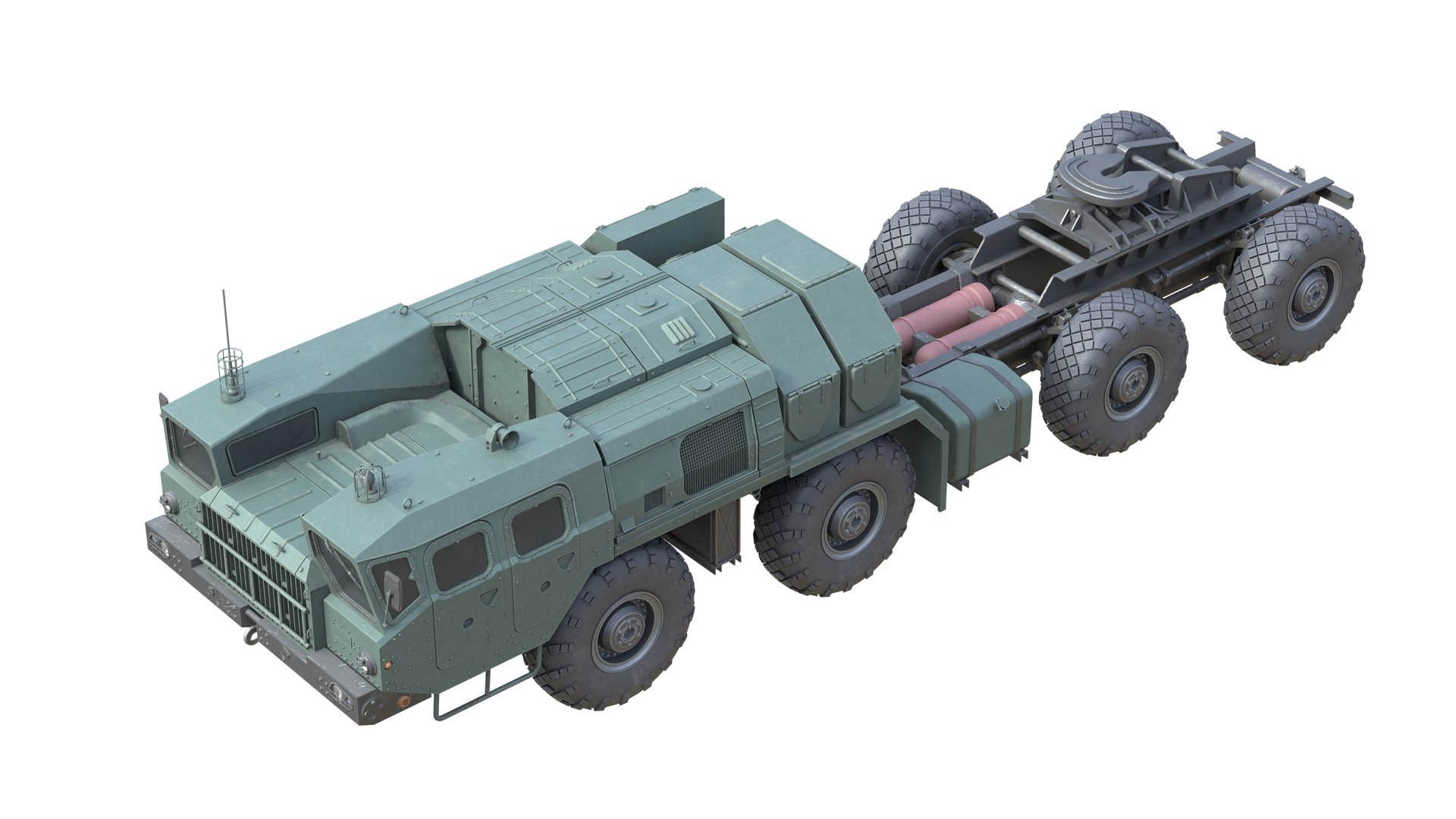 3D Model MAZ 74106 Semi Trailer - TurboSquid 2404613