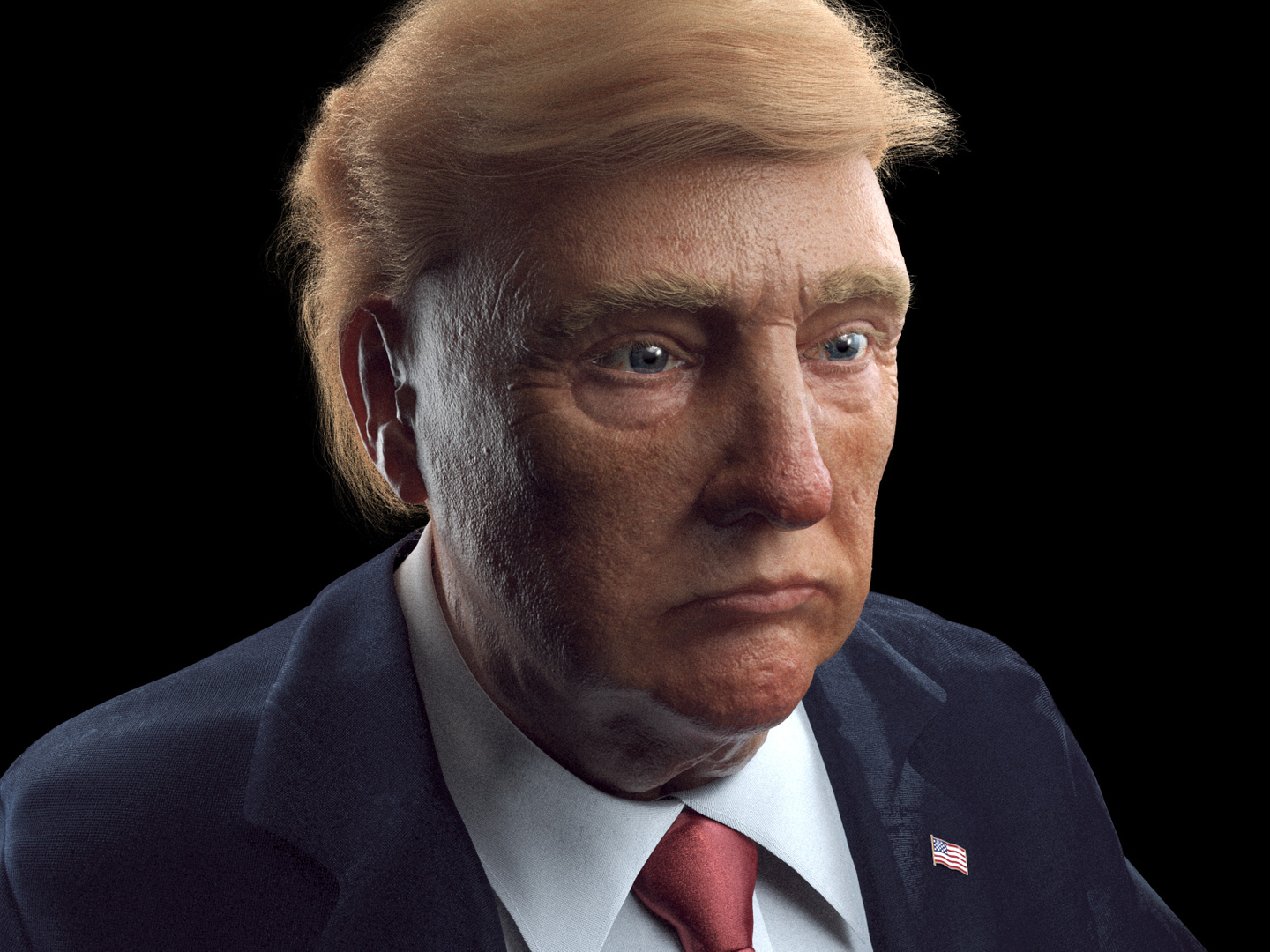 3D Head Body Trump - TurboSquid 1356151