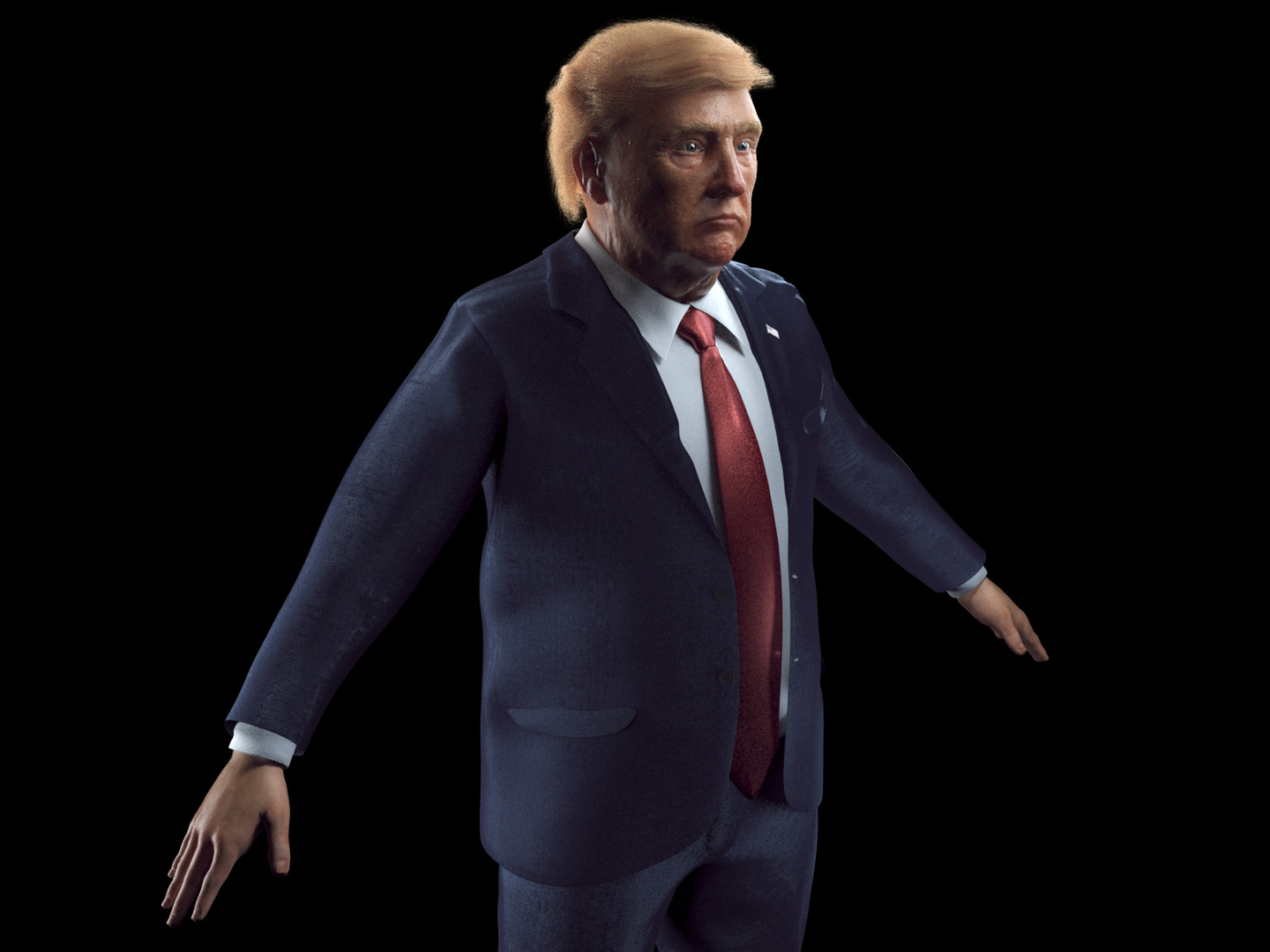 3D Head Body Trump - TurboSquid 1356151