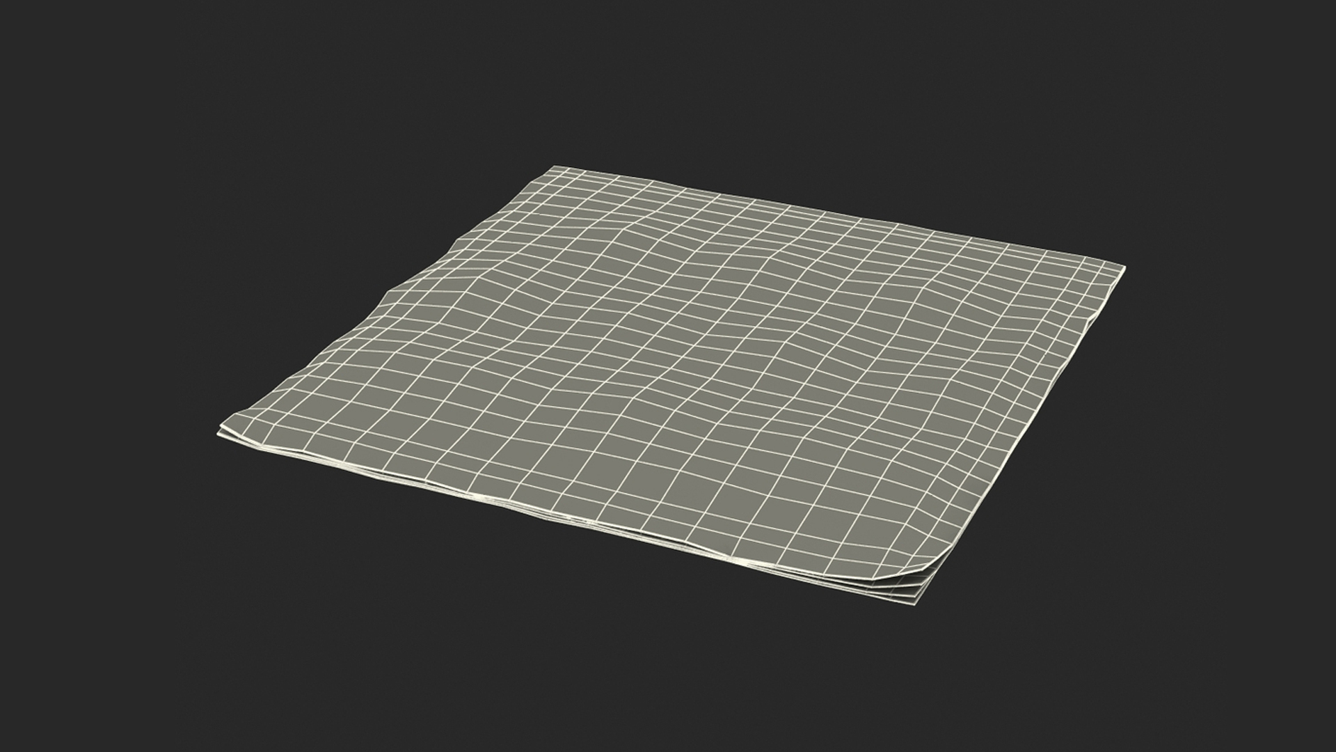 Realistic Paper Napkin 3D Model - TurboSquid 2239320