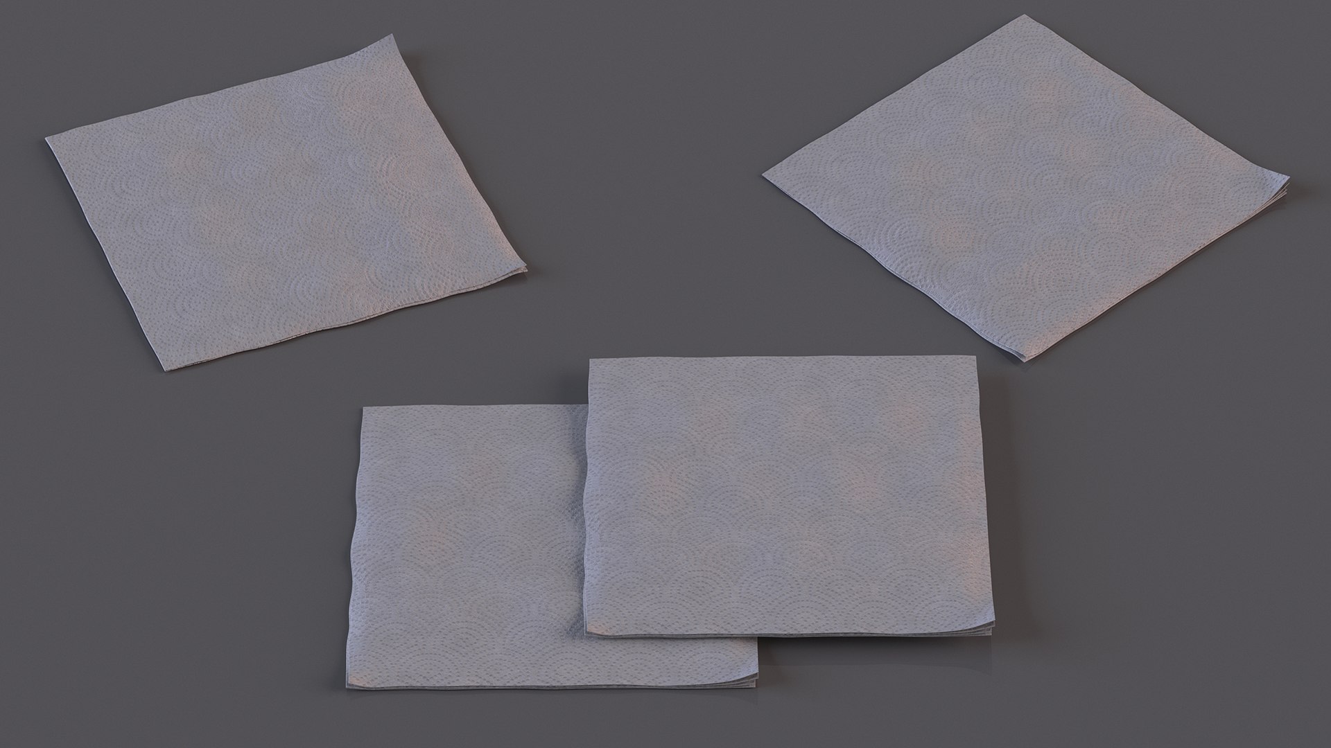 Realistic Paper Napkin 3D Model - TurboSquid 2239320
