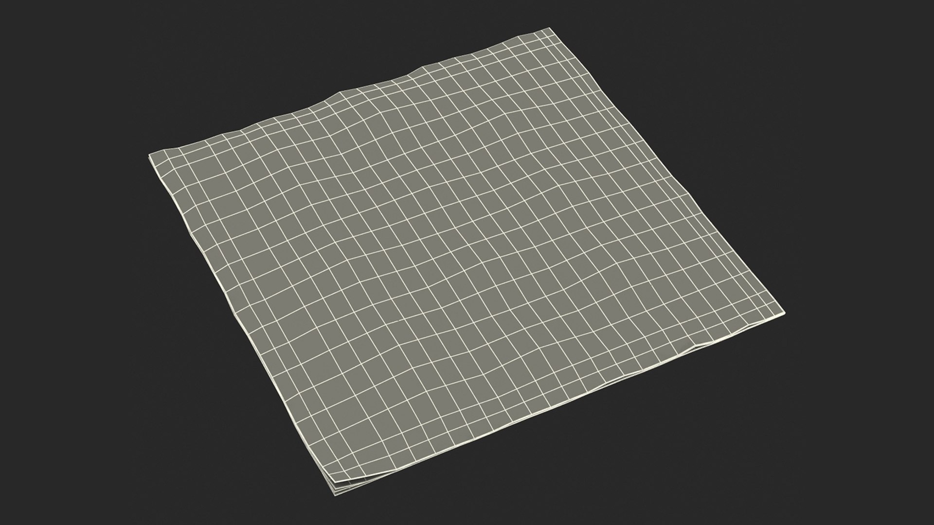 Realistic Paper Napkin 3D Model - TurboSquid 2239320