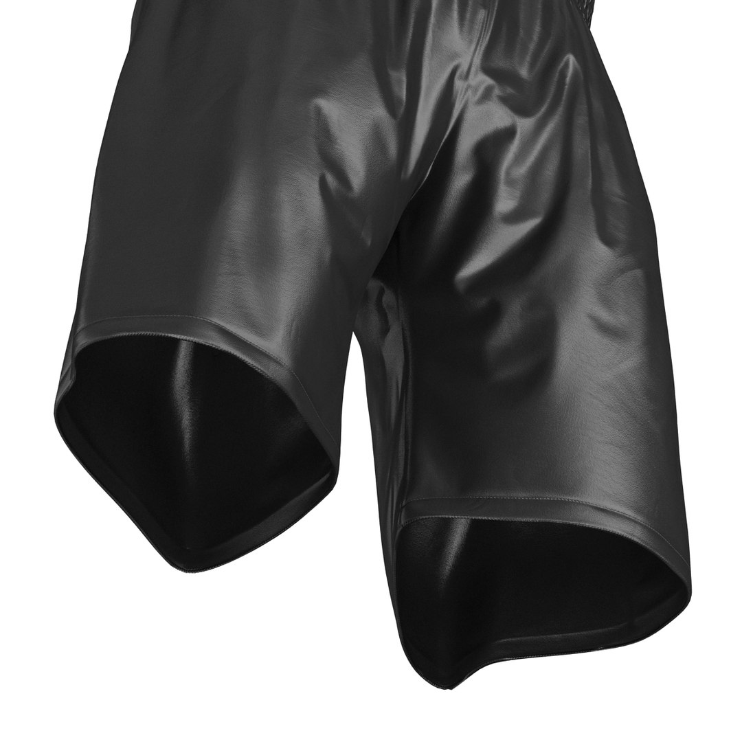 boxing trunks black 3d model