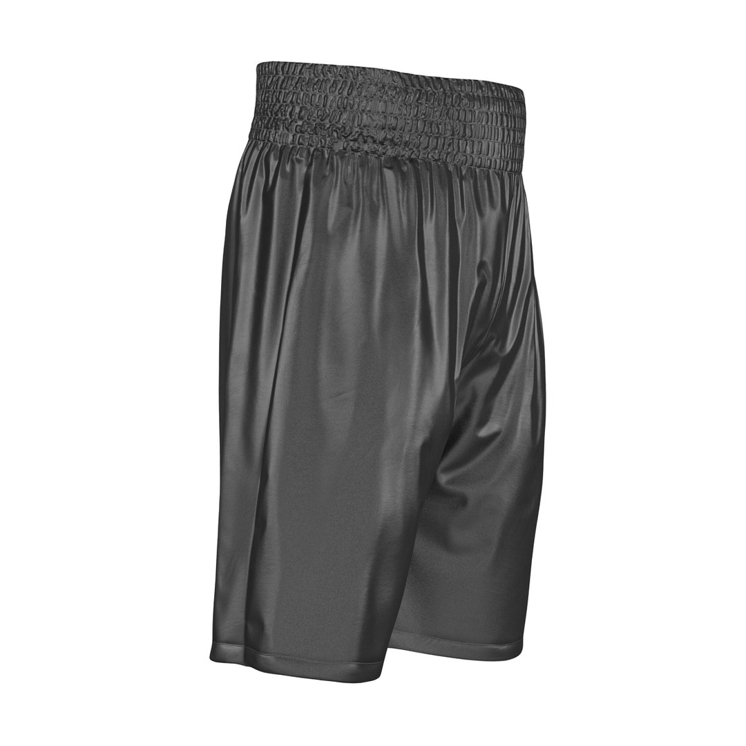 boxing trunks black 3d model